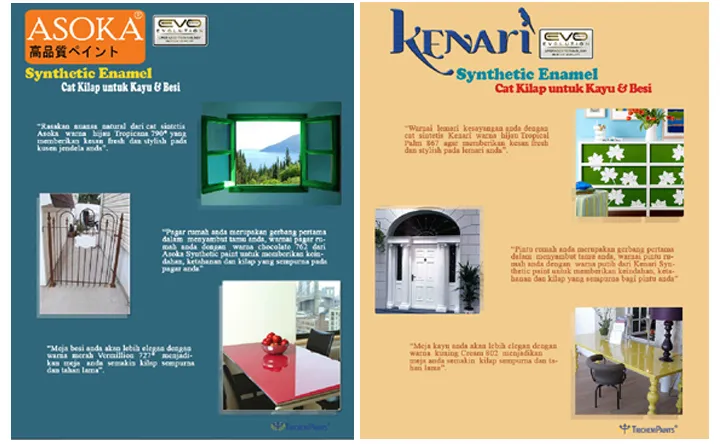 WOOD AND METAL PAINT BY TRICHEM PAINTS | Harmony of Color | PT Trisula ...